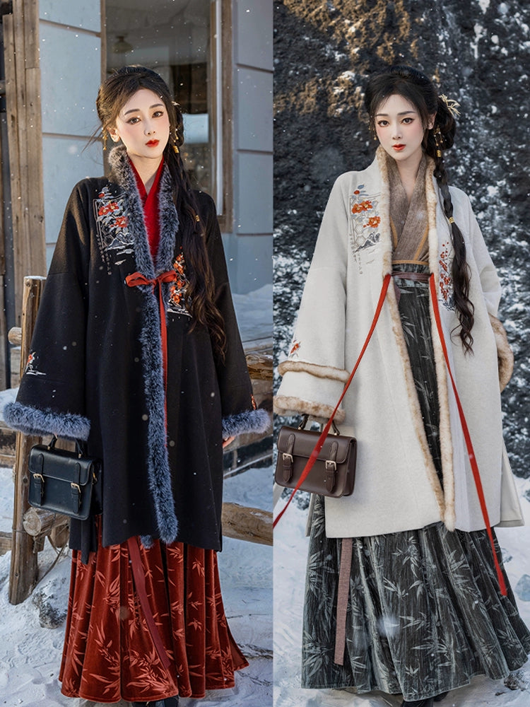 Dreams Modern Autumn Winter Circle Wool Coat – Hanfu Shop
