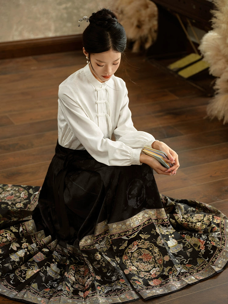Mo Bai Sui Mu Qi Meng : Inkwhite Year's End Reverie – Hanfu Shop