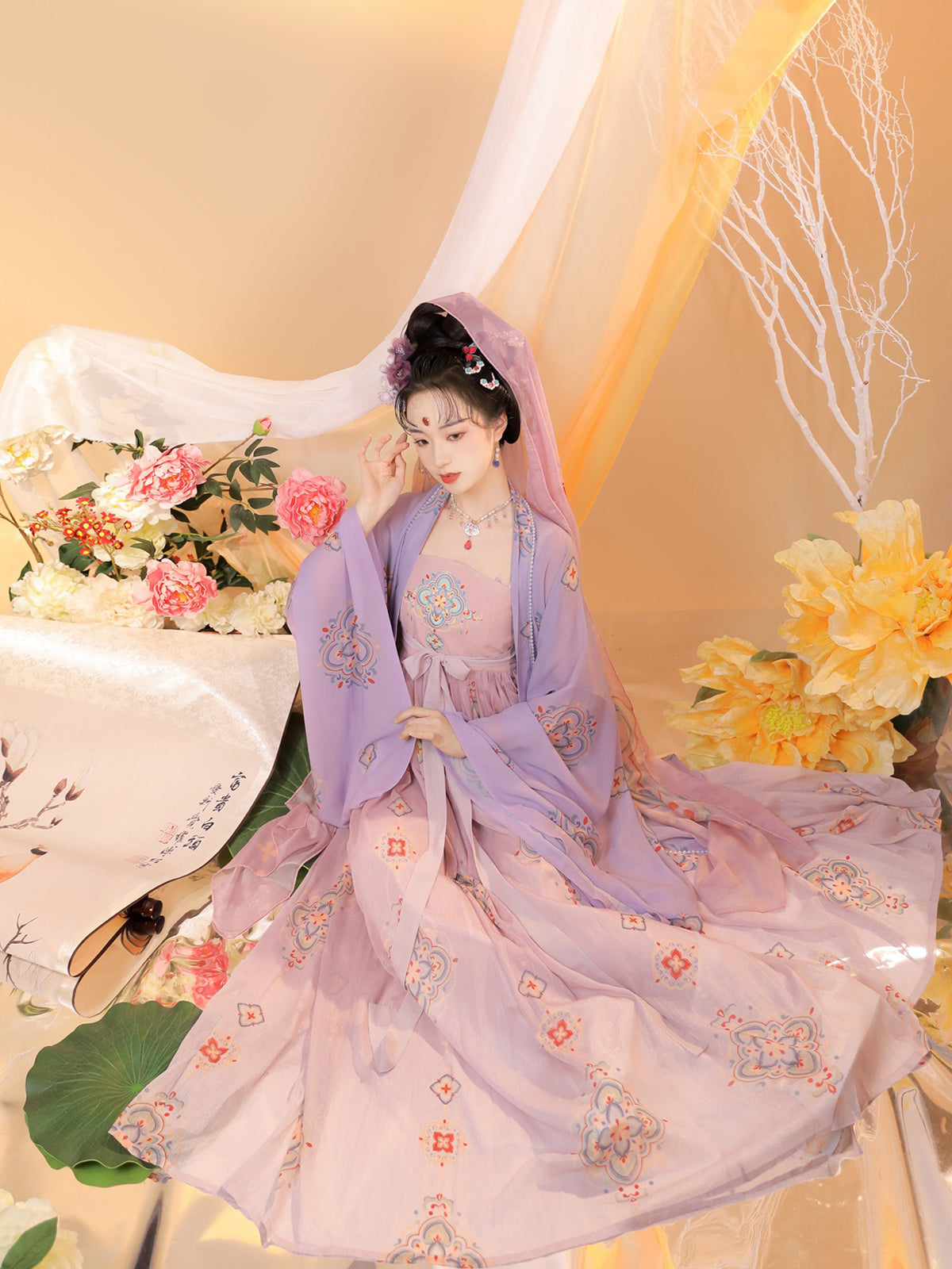 Han Element Series 2025 Hanfu Ruqun Sets Violet – Hanfu Shop