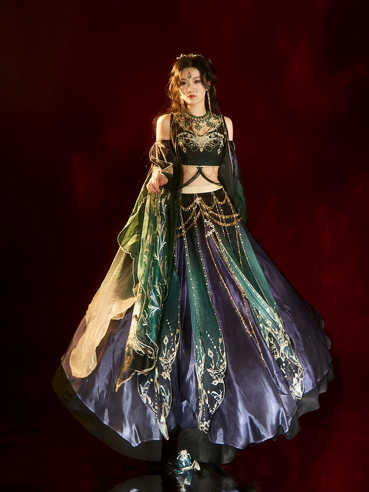 Ethereal Dreamscape Series Supreme Hanfu-Toxic Fluorescent Algae ...