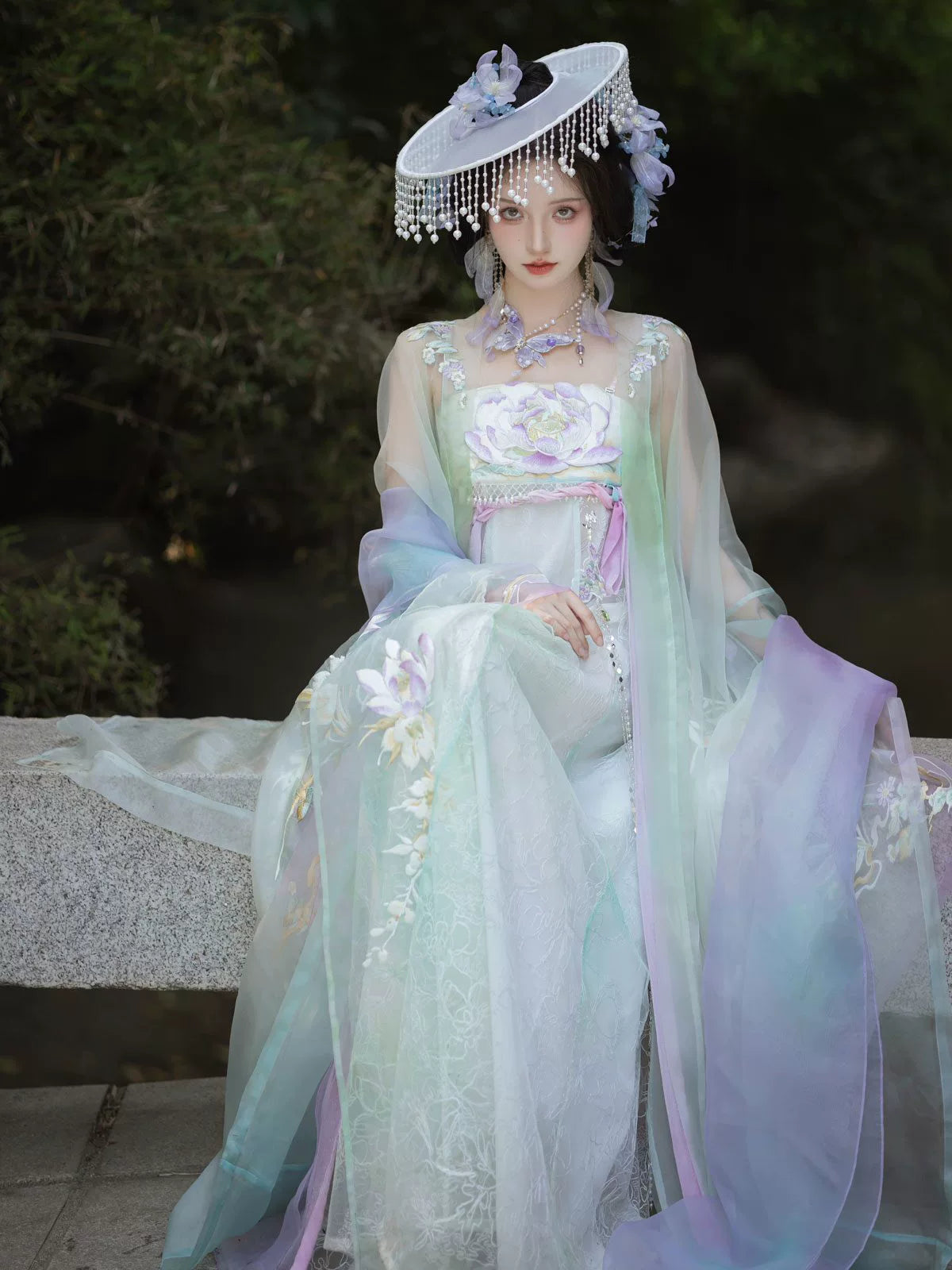 Cloud-Kissing Nature Series Ripples Tang Hanfu – Hanfu Shop