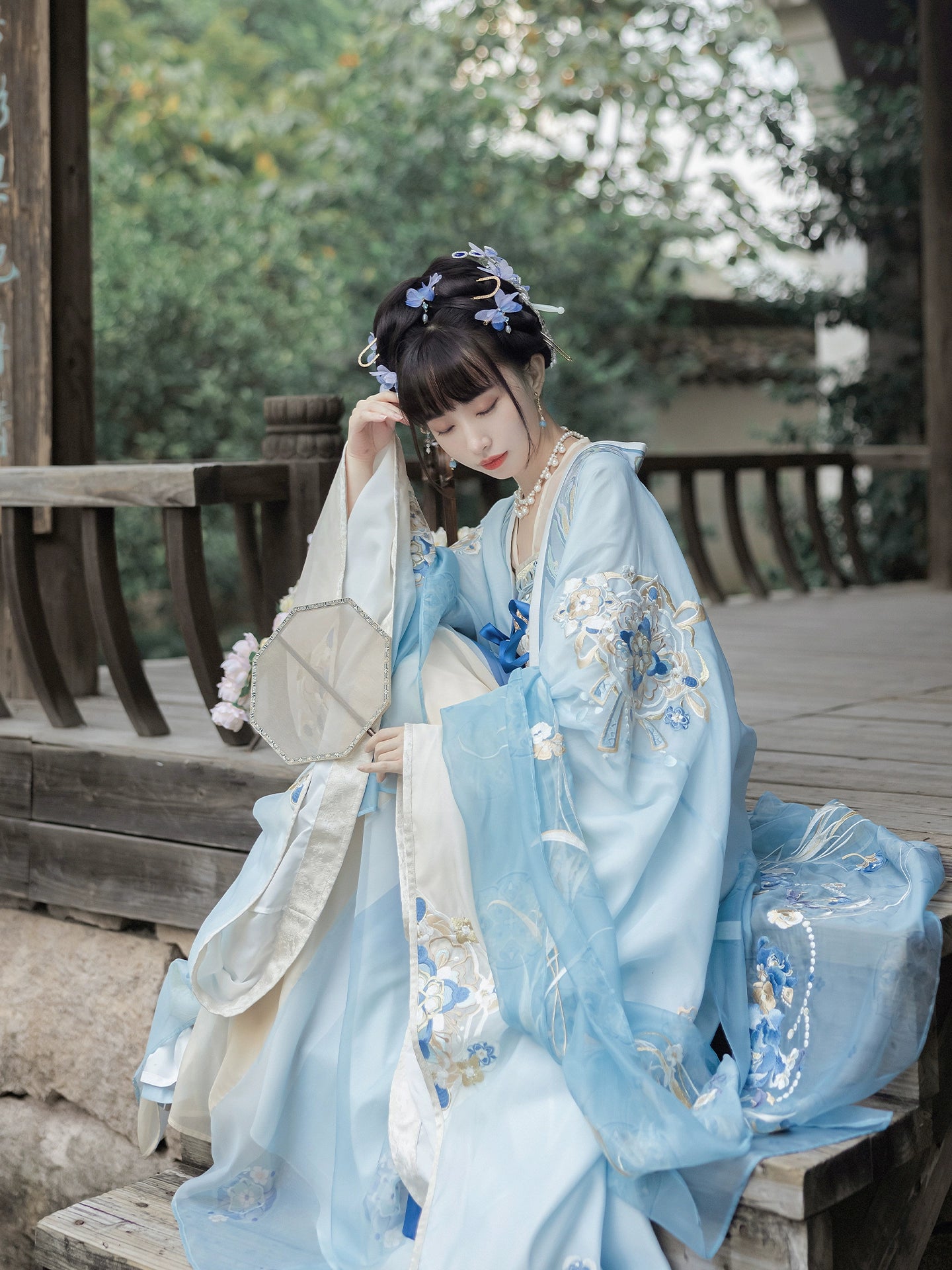 Chang Sheng Le : Immortal Bliss-Large Sleeve Shirt – Hanfu Shop